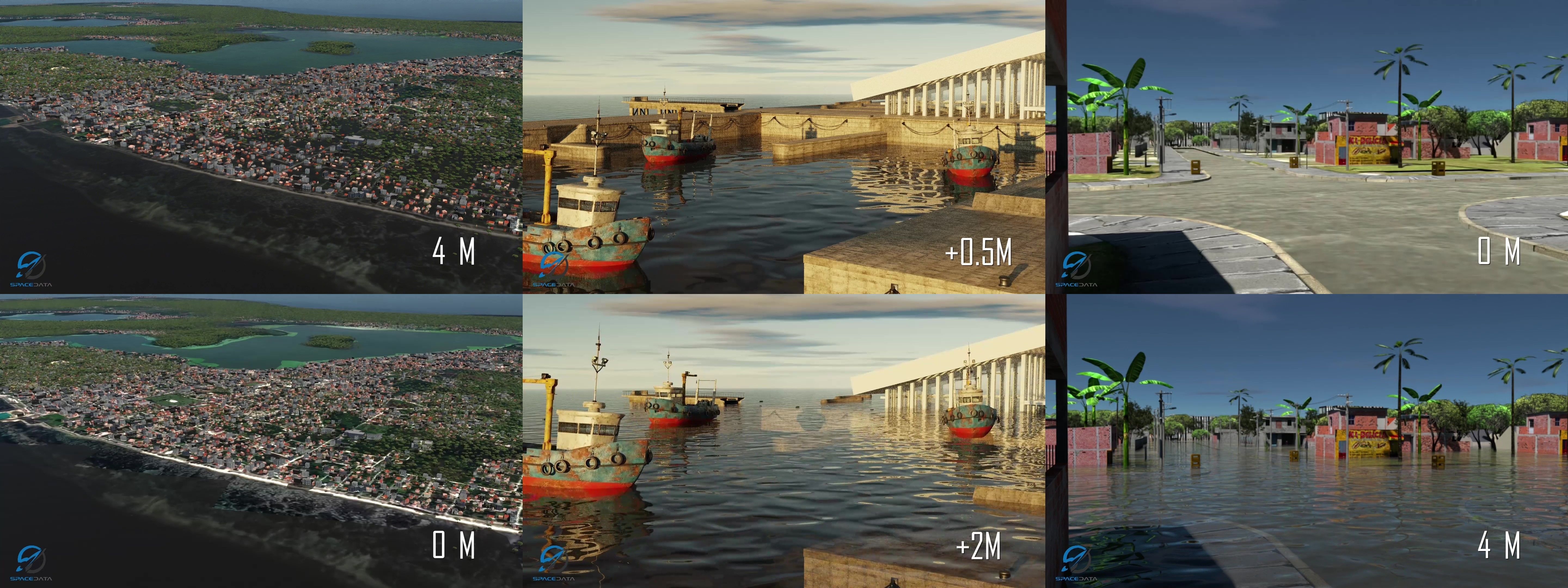 Digital Twin solution for realistic sea level rise simulation ...